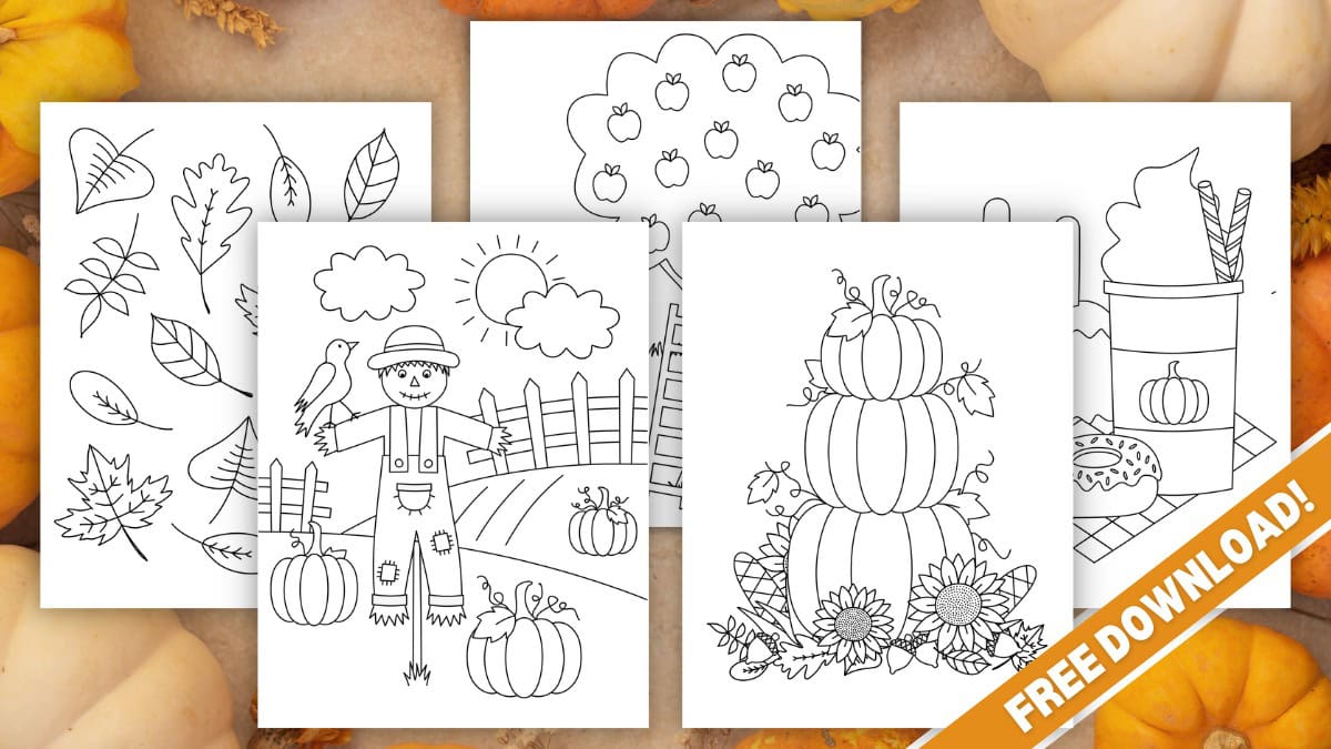 Free Fall Coloring Pages - The Craft-at-Home Family