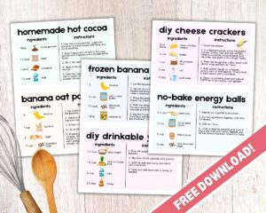 Free Recipe Cards for Kids - The Craft-at-Home Family