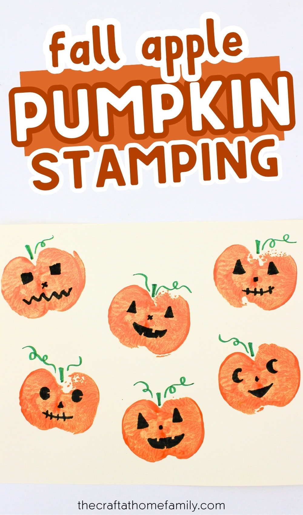 Pumpkin Apple Stamping Craft - The Craft-at-Home Family