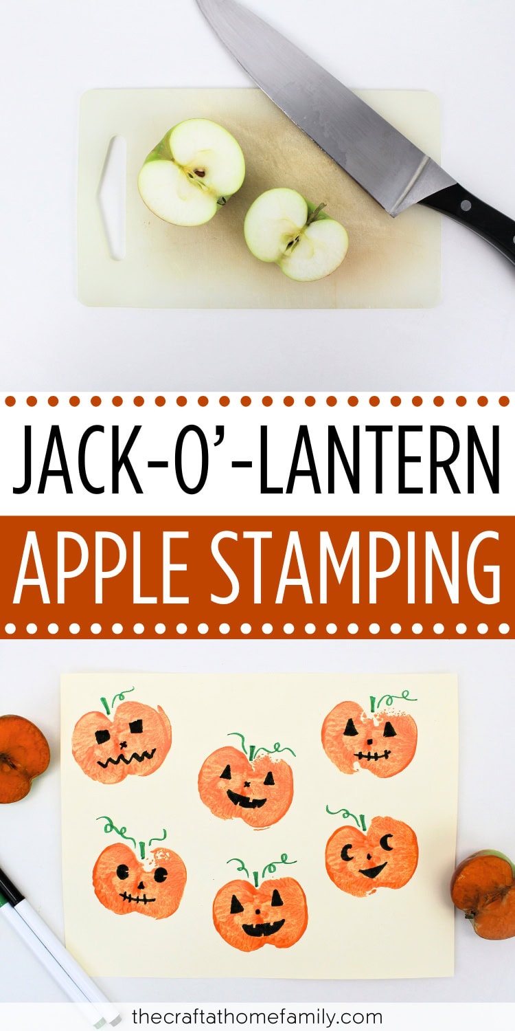 Pumpkin Apple Stamping Craft - The Craft-at-Home Family