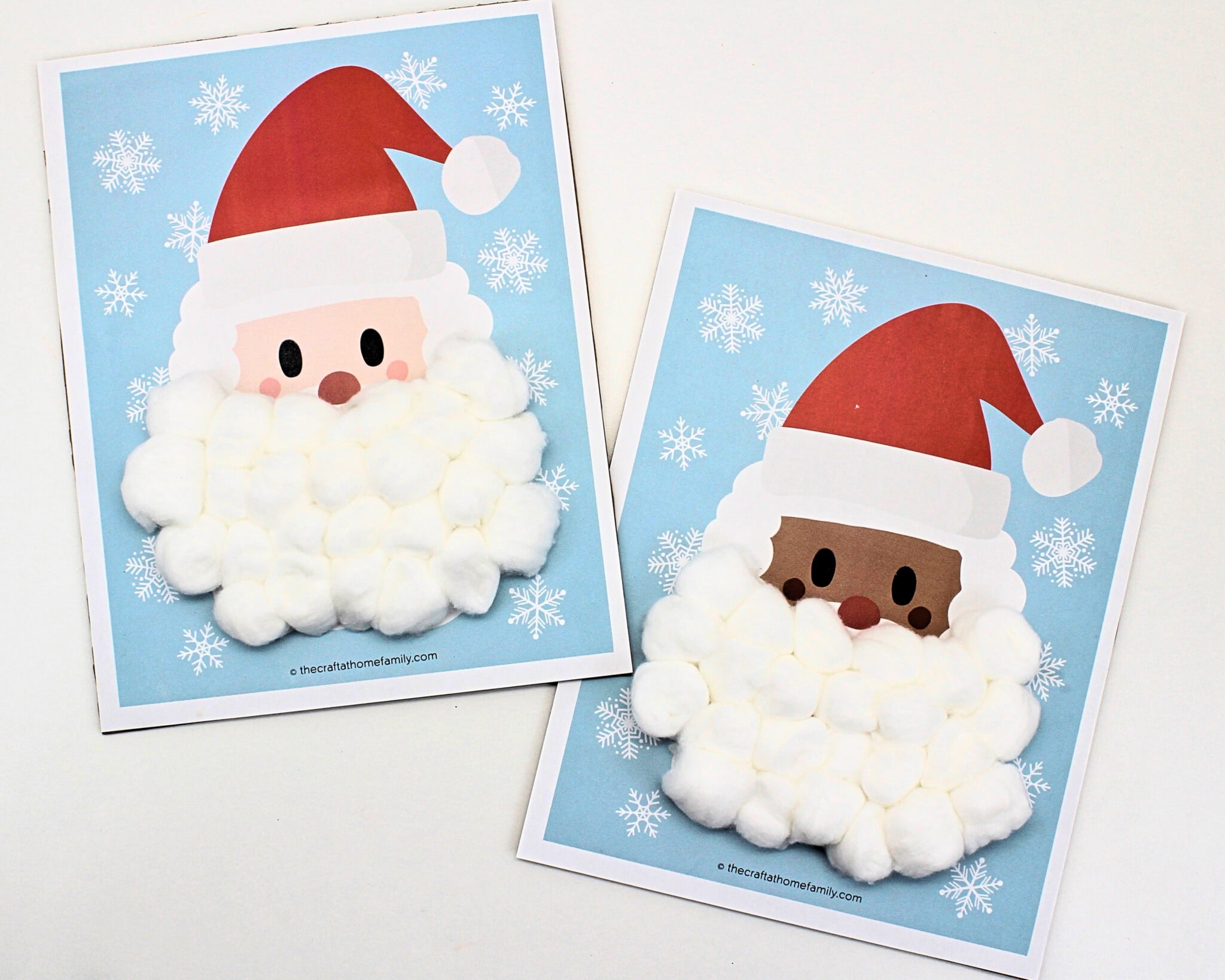 Free Santa's Beard Countdown Template - The Craft-at-Home Family