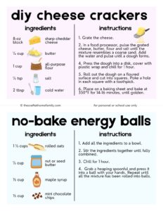 Free Recipe Cards for Kids - The Craft-at-Home Family