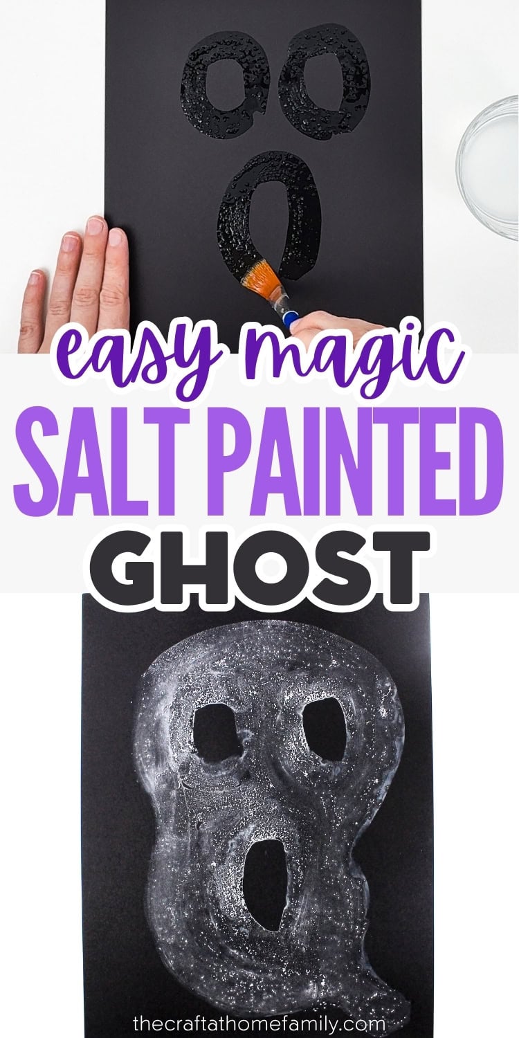 Magic Salt Painted Ghost - The Craft-at-Home Family