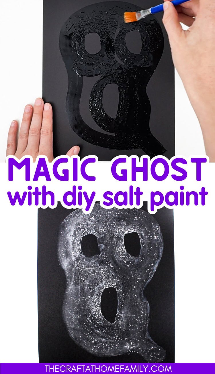 Magic Salt Painted Ghost - The Craft-at-Home Family