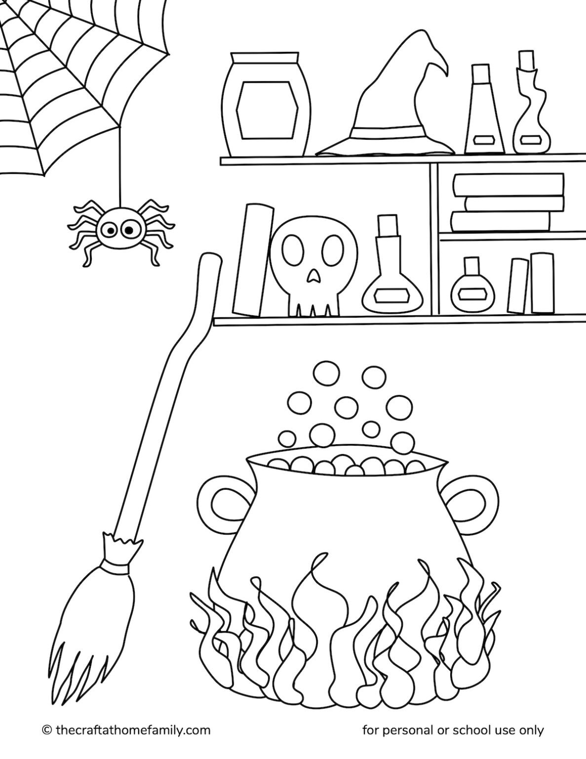 Free Halloween Coloring Pages - The Craft-at-Home Family