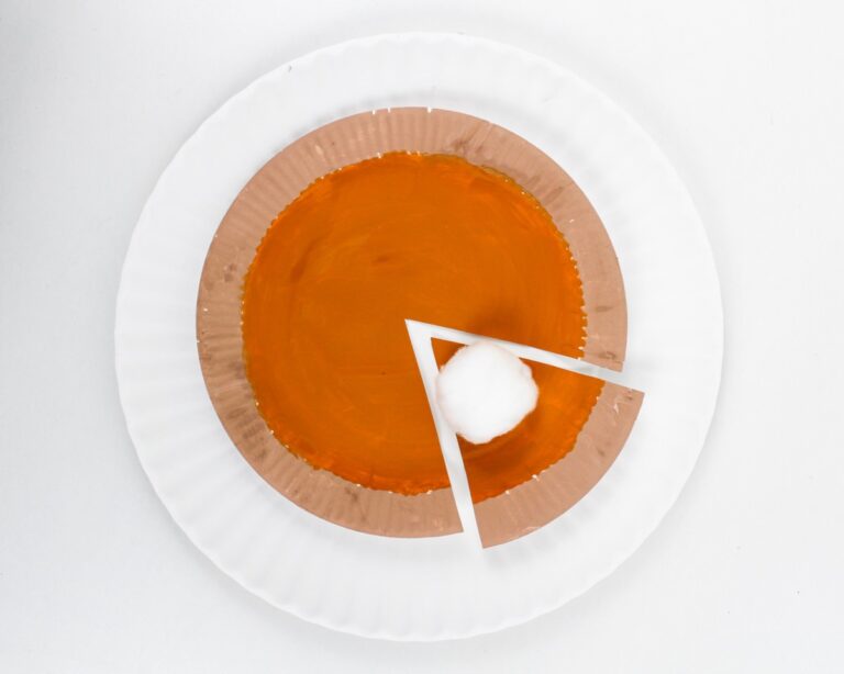 Paper Plate Pumpkin Pie - The Craft-at-Home Family