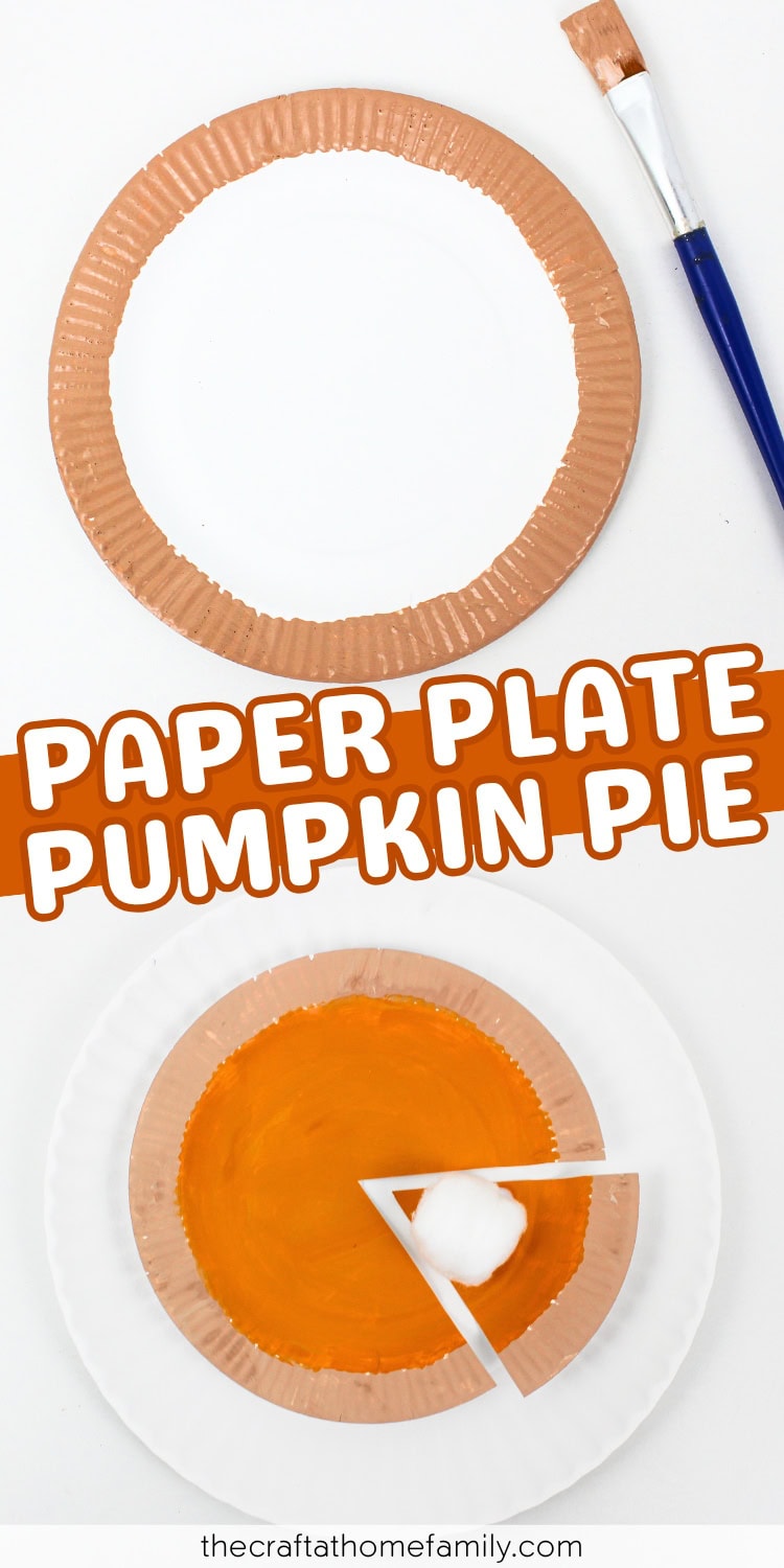 Paper Plate Pumpkin Pie - The Craft-at-Home Family