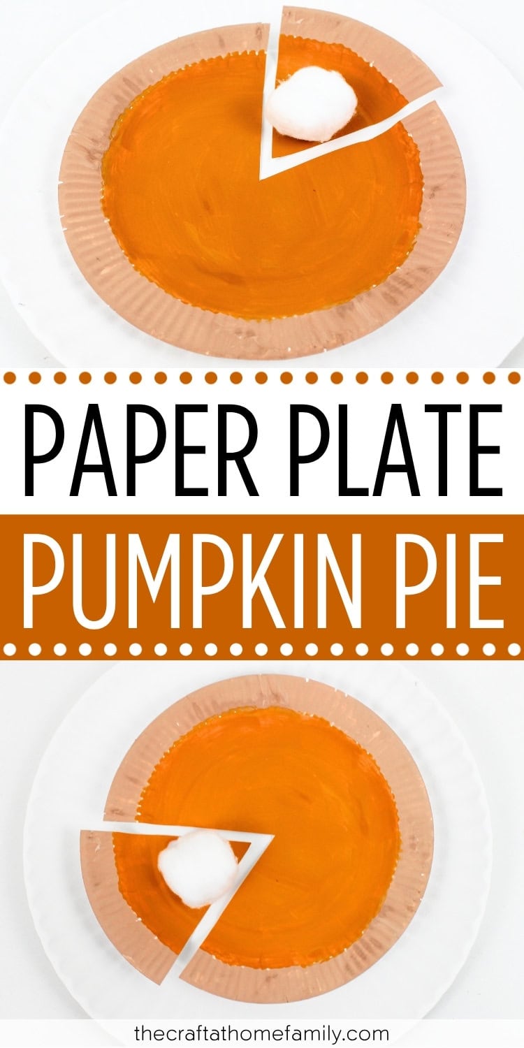 Paper Plate Pumpkin Pie - The Craft-at-Home Family