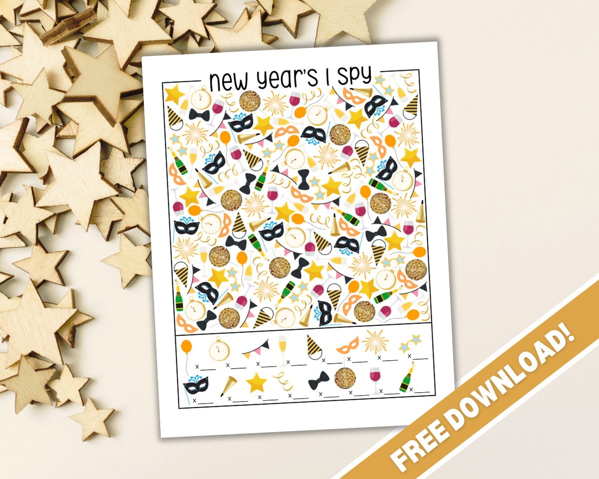 Free New Year's I Spy (+ Answer Key!) - The Craft-at-Home Family