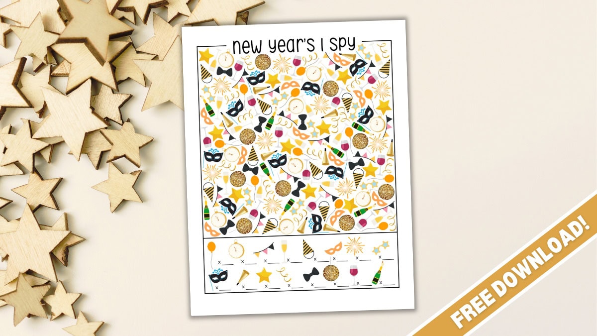 Free New Year's I Spy (+ Answer Key!) - The Craft-at-Home Family