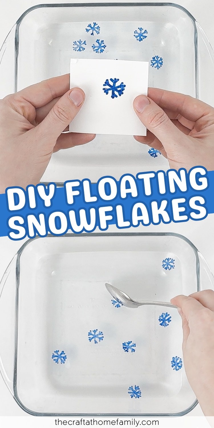 Floating Dry Erase Snowflakes - The Craft-at-Home Family