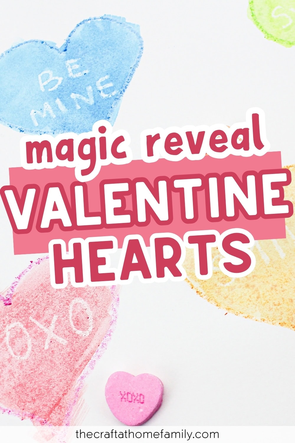 Crayon Resist Conversation Hearts - The Craft-at-Home Family