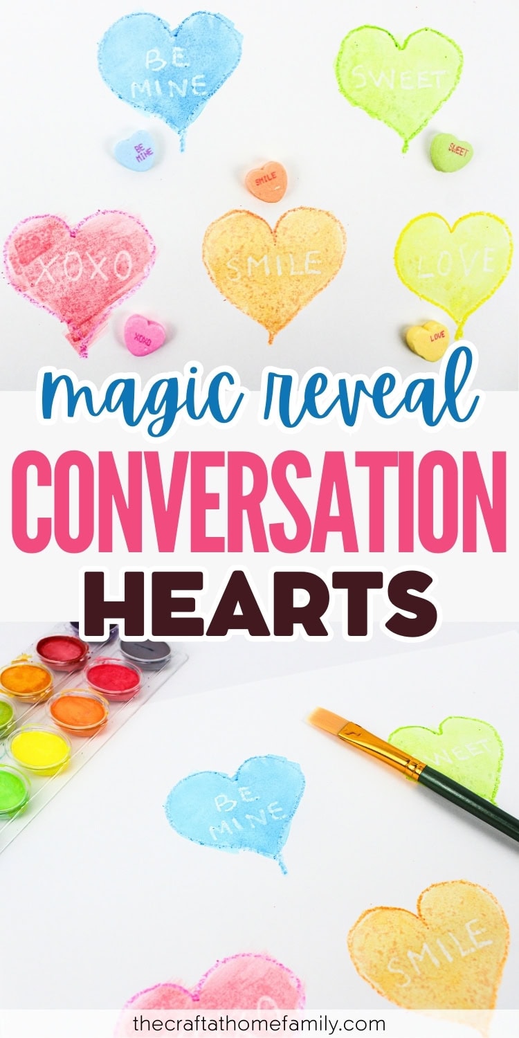 Crayon Resist Conversation Hearts - The Craft-at-Home Family