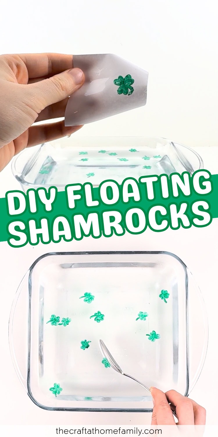 Floating Dry Erase Shamrocks - The Craft-at-Home Family