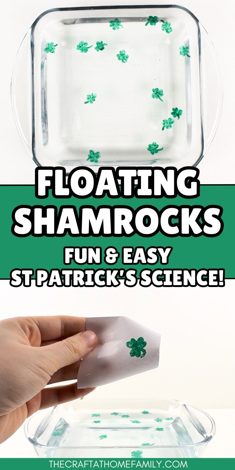 Floating Dry Erase Shamrocks - The Craft-at-Home Family