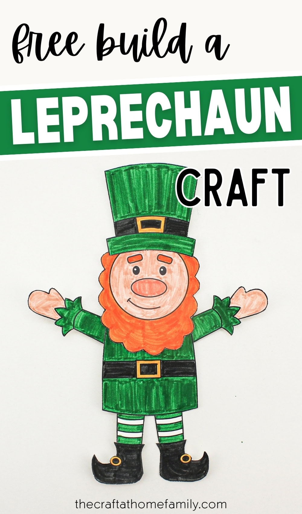 Free Build a Leprechaun Printable - The Craft-at-Home Family