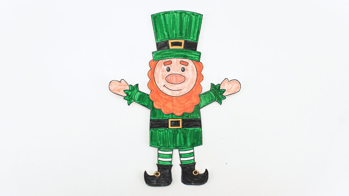 Free Build a Leprechaun Printable - The Craft-at-Home Family