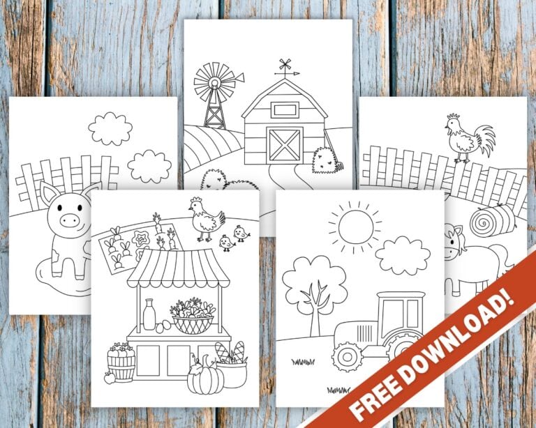 Free Farm Coloring Pages - The Craft-at-Home Family