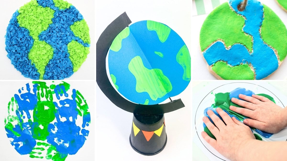 20 Easy Earth Day Crafts for Kids - The Craft-at-Home Family