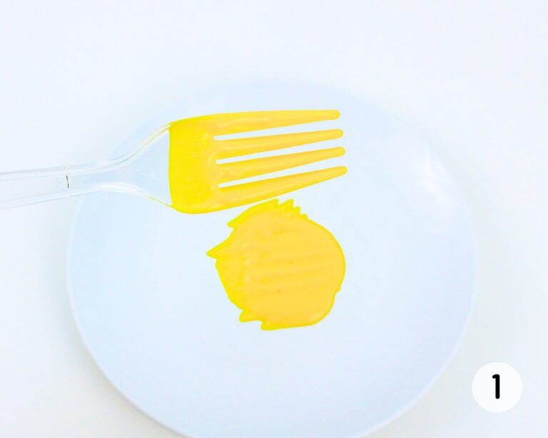 Fork Painted Easter Chick - The Craft-at-Home Family