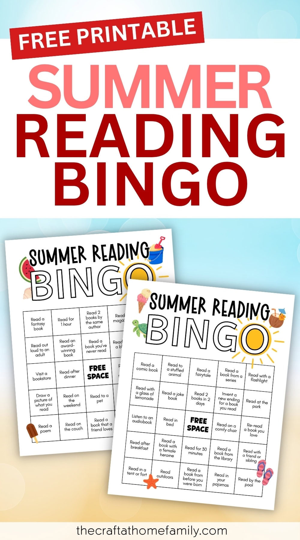 Summer Reading Bingo - The Craft-at-Home Family